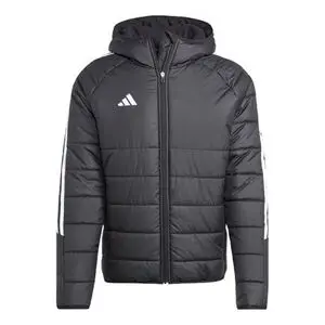 Adidas Puffer Jacket With Hood And Stripes