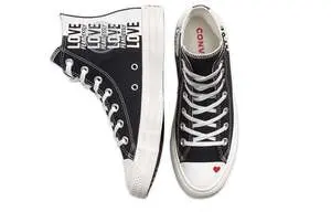 CONVERSE Chuck Taylor All Star High Top "love Fearlessly - Black And White