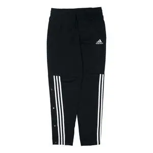 Adidas Sports Essentials Knitted Tricot Snap Pants - Black