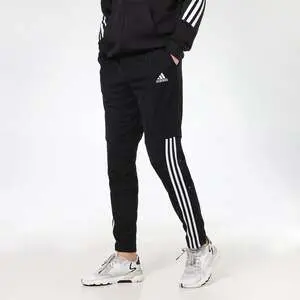 Adidas Sports Essentials Knitted Tricot Snap Pants - Black