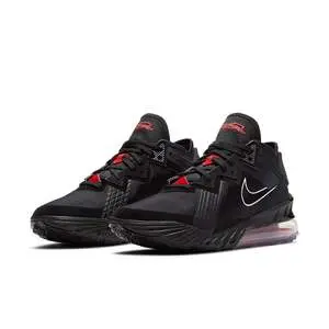 Nike Lebron 18 Low 'bred' Athletic Sneakers - Black