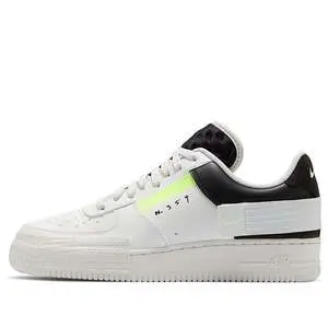 Nike Force 1 Type "white Barely Volt - Summit White/barely Volt/black