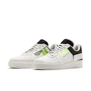 Nike Force 1 Type "white Barely Volt - Summit White/barely Volt/black