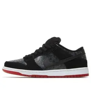 Nike Dunk Low Premium "snakeskin - Black/black/red