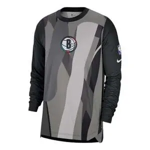 Nike Nba Brooklyn Nets Long-sleeve Shirt - Black