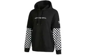 VANS Logo Embroidered Checkerboard Hoodie