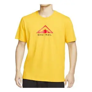 Nike As Nk Dry Tee Trail Speed - Yellow