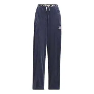 Adidas Velour Track Pants - Blue