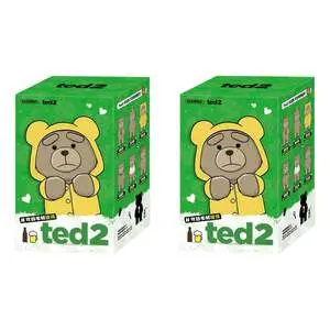 POP MART Ted2 Teddy Bear Action Plush Pendant Sealed Case - Multi-color