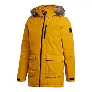 Adidas Xploric Hooded Down Parka Jacket - Yellow