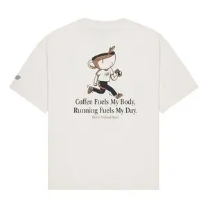 NEW BALANCE Coffee Graphic T-shirt Asia Sizing - White