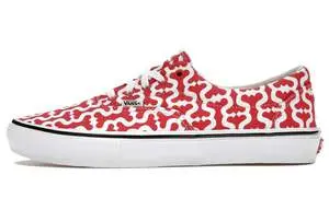 VANS Supreme X Era Monogram S Low Top Sneakers - Red