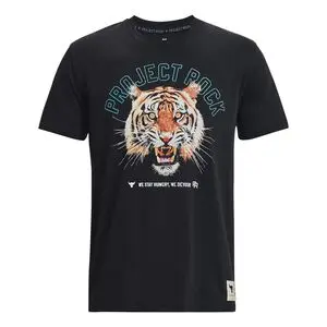 Under Armour Project Rock Champion Heavyweight Short Sleeve T-shirt 'black - Black/multi-color