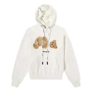 Palm Angels Kill The Bear Popover Hoodie - Off White/brown