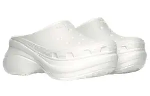 Balenciaga X Crocs Platform Mules - White