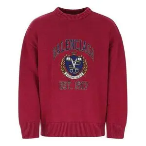 Balenciaga Est. 1917 College Logo Crewneck Sweater