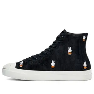 CONVERSE X Pop Trading Company Jack Purcell Pro High 'all Over Miffy - Black/white/egret