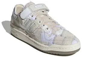 Adidas X Atmos Forum Low Patchwork Sneakers - Gray/white
