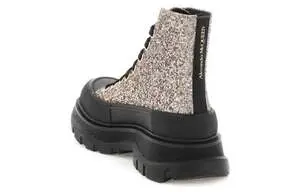 Alexander McQueen Tread Slick Boots - Silver/gold/black