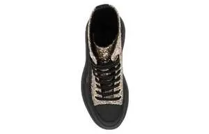 Alexander McQueen Tread Slick Boots - Silver/gold/black