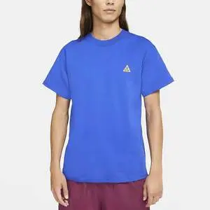 Nike Embroidered Logo Sports Short Sleeve Blue T-shirt