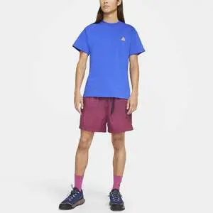 Nike Embroidered Logo Sports Short Sleeve Blue T-shirt