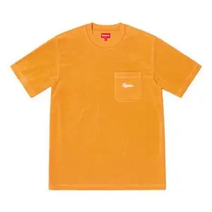 Supreme Supreme Ss19 Terry Pocket Tee Short Sleeve Unisex Orange Orange