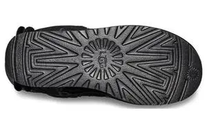 UGG Mini Bailey Suede Bow Boots - Black