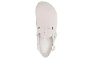 BIRKENSTOCK Suede Leather Sandals With Buckle Detail - White