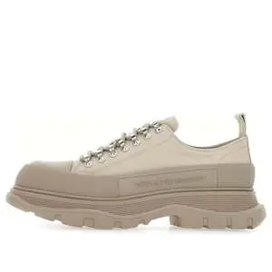Alexander McQueen Tread Slick Lace Up Sneakers - Beige