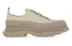 Alexander McQueen Tread Slick Lace Up Sneakers - Beige