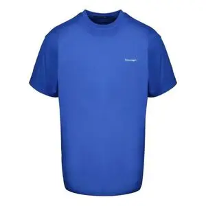 Balenciaga Small Logo Cotton T-shirt - Blue