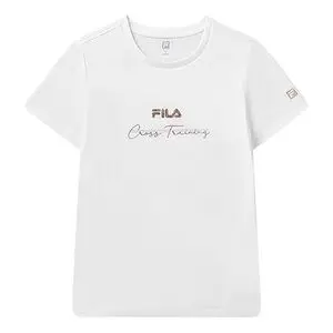 FILA Athletics Logo Printing Short Sleeve Shirt - White