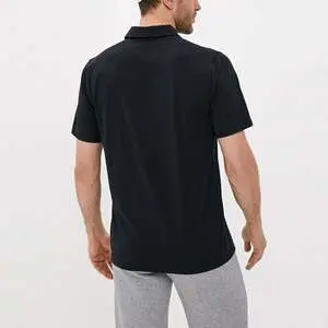 Nike Casual Solid Color Breathable Short Sleeve Polo Shirt Black