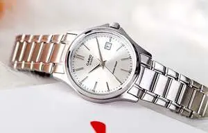 Casio Quartz Stainless Steel Analog Watch - Silver