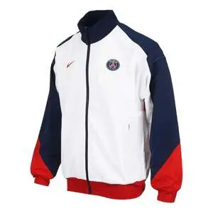 Nike Paris Saint-germain Dri-fit Strike Football Jacket - White/midnight Navy