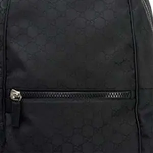 Gucci Logo Leather And Nylon Backpack