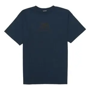 Balenciaga Oversized Washed Interlocked Bb T-shirt 'navy Black - Navy/black