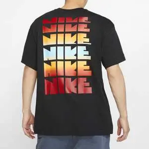Nike Graphic Print Short Sleeve T-shirt - Black