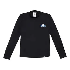 Nike X Wizard Island Casual Sports Round Neck Printing Long Sleeves Pullover - Black