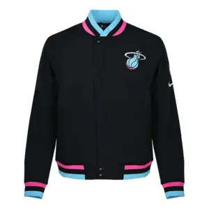 Nike Nba Miami Heat Bomber Jacket - Black