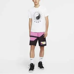 Nike Basketball Graphic Print Short Sleeve Tee - White