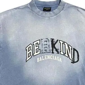 Balenciaga Be Kind Crewneck T-shirt - Blue