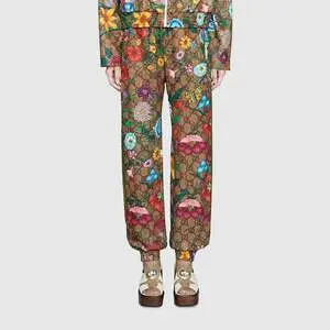 Gucci Flora Gg Supreme Pattern Track Pants