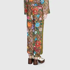 Gucci Flora Gg Supreme Pattern Track Pants