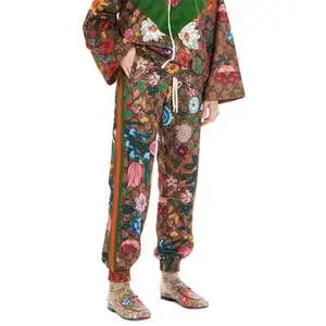 Gucci Flora Gg Supreme Pattern Track Pants