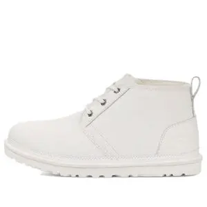 UGG UGG Neumel Leather Lace-Up Ankle Boots White
