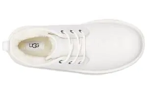 UGG Neumel Leather Lace-up Ankle Boots - White