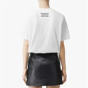 Burberry Deer Print Cotton T-shirt