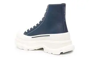 Alexander McQueen Tread Slick Lace Up Leather Boots